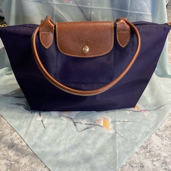 Longchamp | Bags | Longchamp Le Pliage Large Monogram Shoulder Tote Bag ...